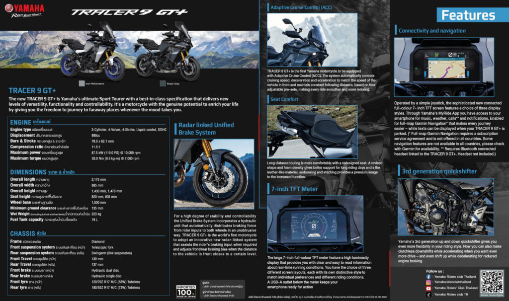 YAMAHA | TRACER 9GT+ – Mityon